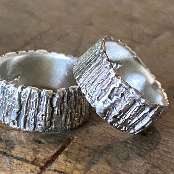 Tree Bark Ring - Etsy