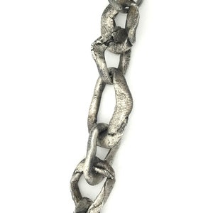 Handmade Chain Necklace, Hand-forged Silver Necklace, Luxe Artisan ...