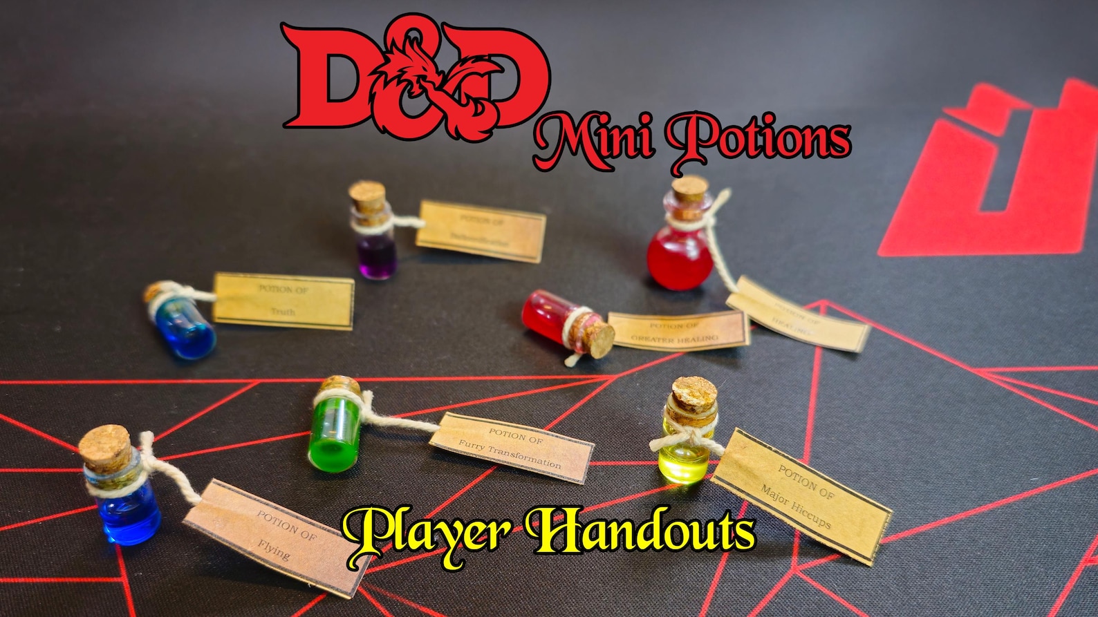 Miniature D&D Potion Bottles – Player Handout Dnd Props - 1ml Glass ...