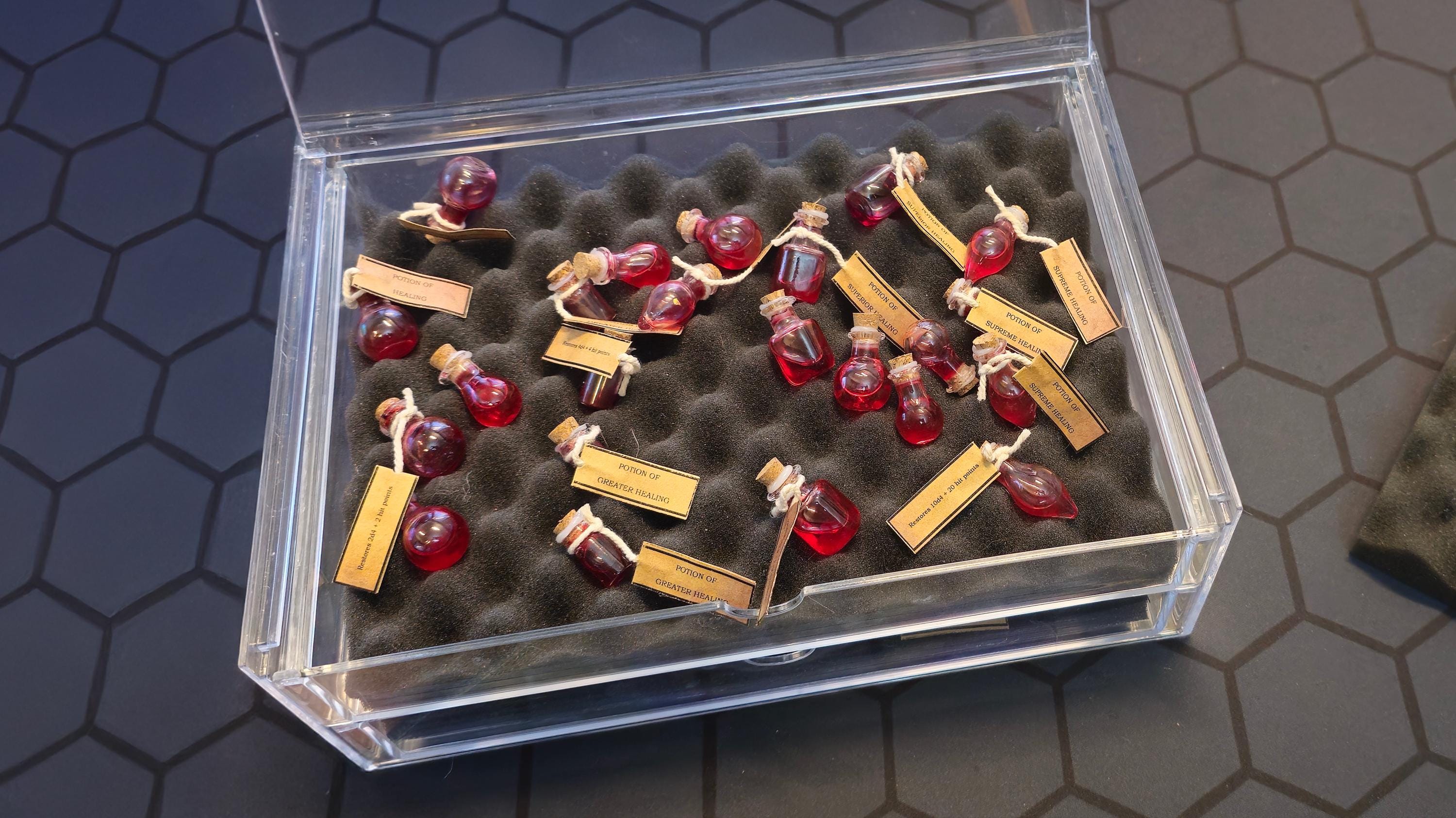 Miniature D&D Potion Bottles – Player Handout Dnd Props - 1ml Glass ...