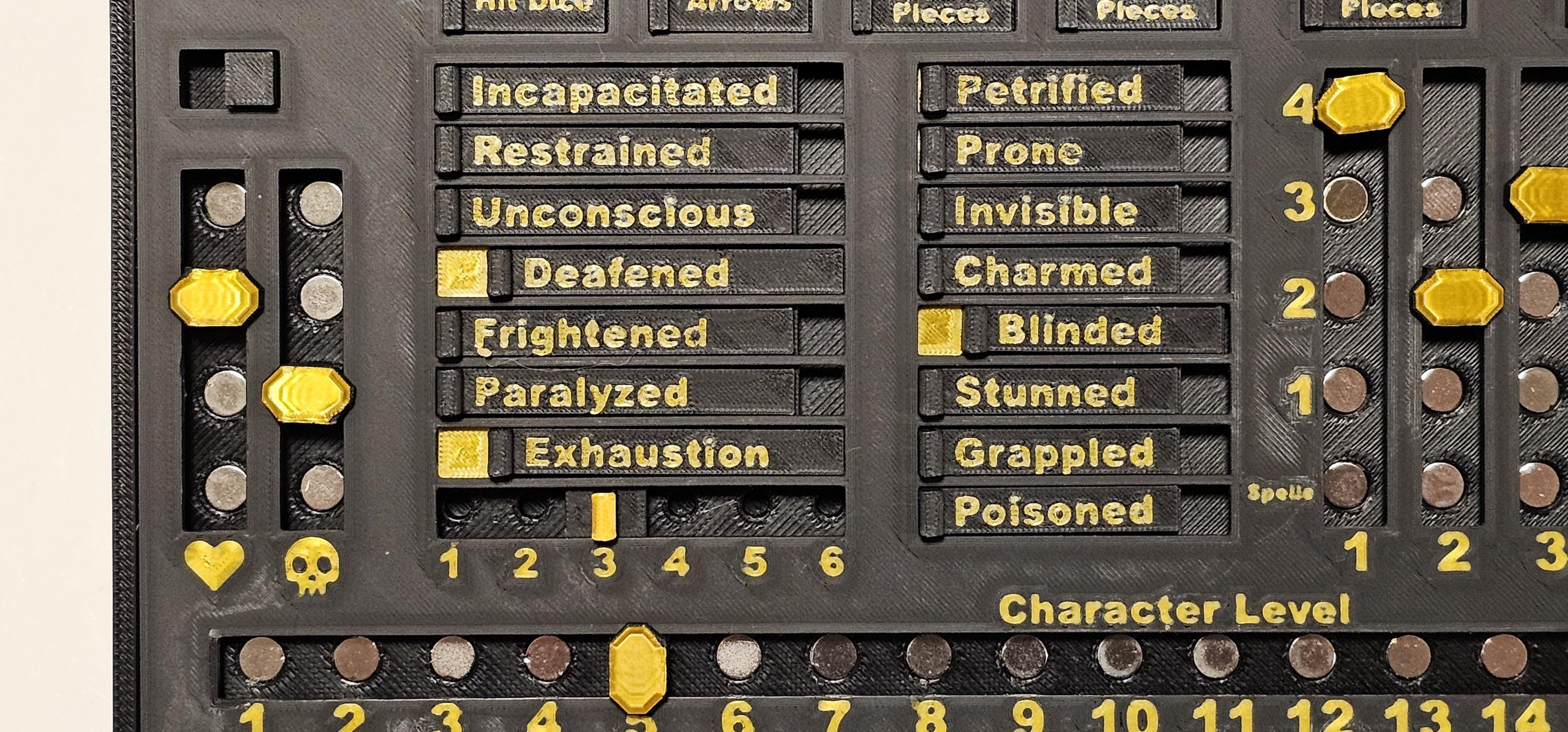 Dnd Player Tracker Board - All-in-one Tracker for Hit Points, Stats ...