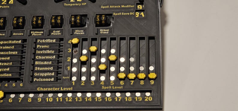 Dnd Player Tracker Board - All-in-one Tracker for Hit Points, Stats ...