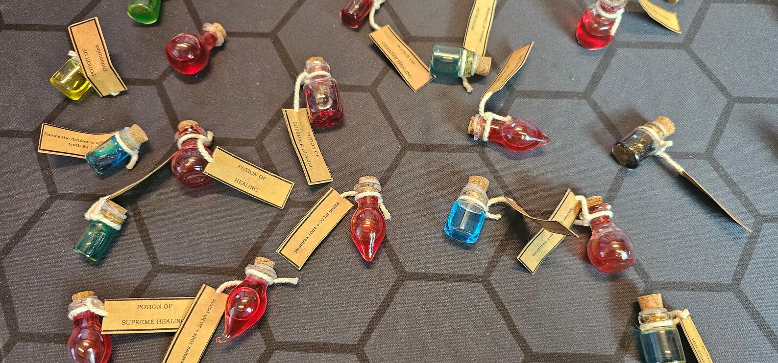 Miniature D&D Potion Bottles – Player Handout Dnd Props - 1ml Glass ...