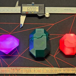Light-up Broken Crystal for Dnd | 3D Printed RPG Prop | Tabletop ...