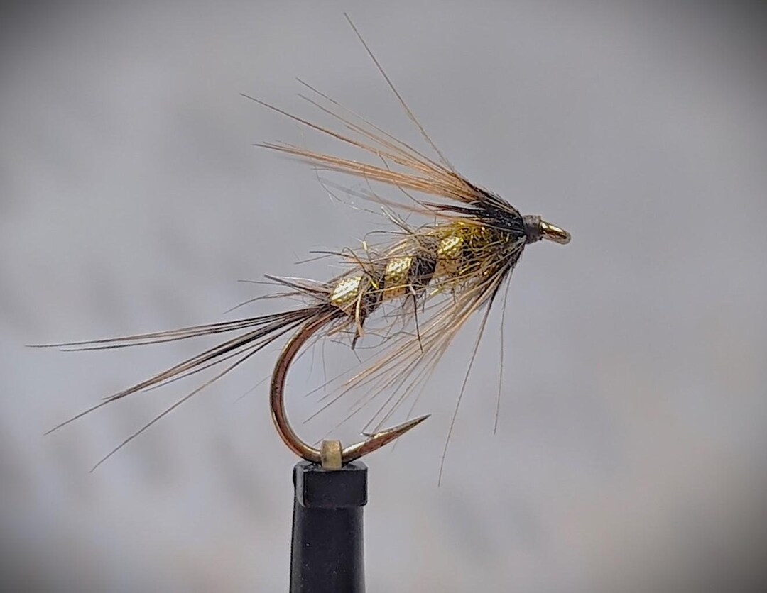 Cruncher Gold Ribbed Hare's Ear GRHE CF Nymph / Wet Fly. Loch / River ...