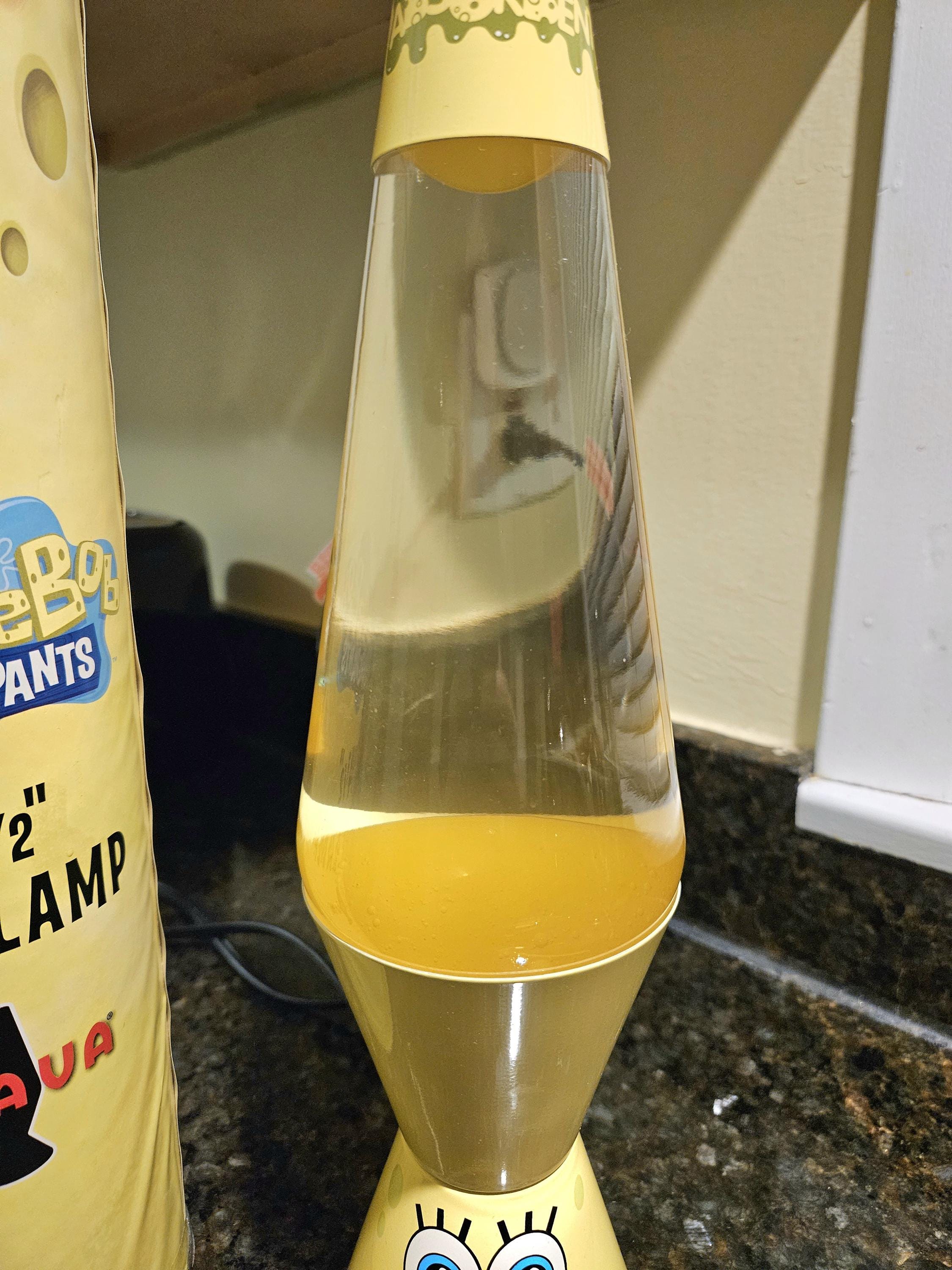 RARE Spongebob Squarepants Lava Lamp 2011 Absorbent 14.5 Inch With Box ...
