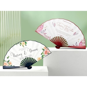 Custom Wedding Fans, Fully Custom Photo or Text, Make Your Own Wedding ...