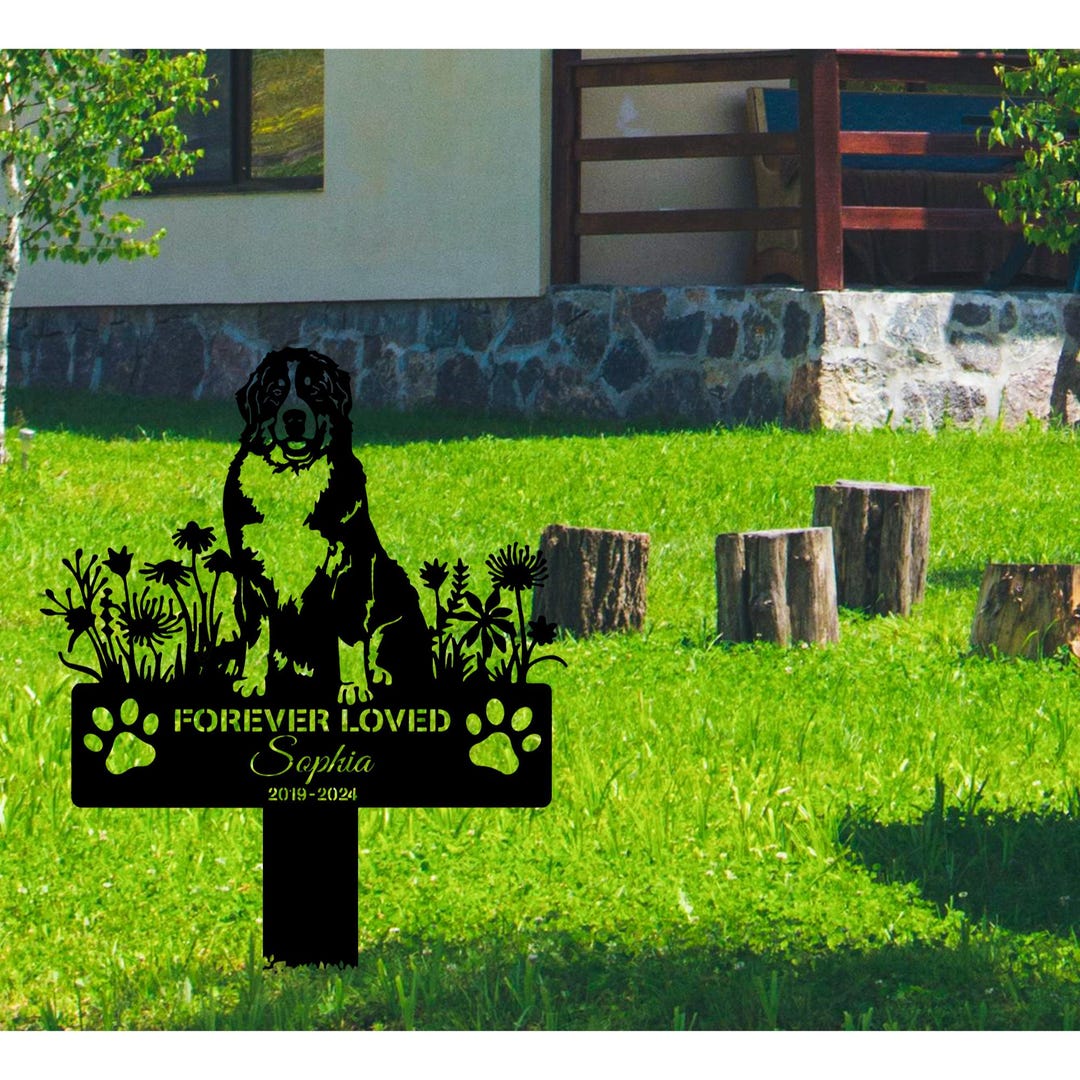 Custom Metal Garden Stakes, Pet Dog Memorial Garden Metal Sign, Custom ...