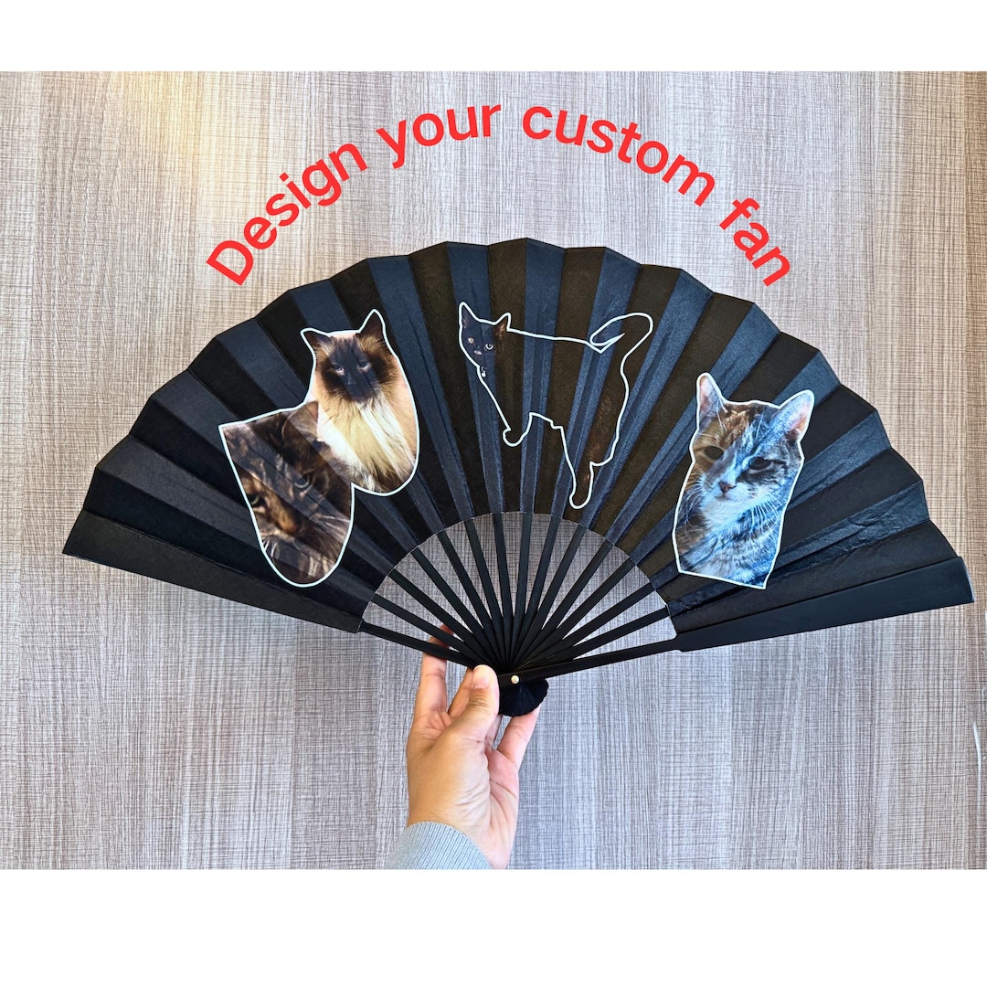 Custom Hand Fans, Double Side, Personalized Clacker Fans, Large Rave ...