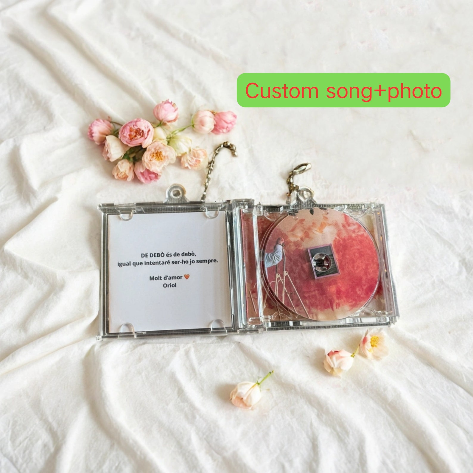 Tap to Play, Personalized Photo and Music Song Keychain With NFC ...