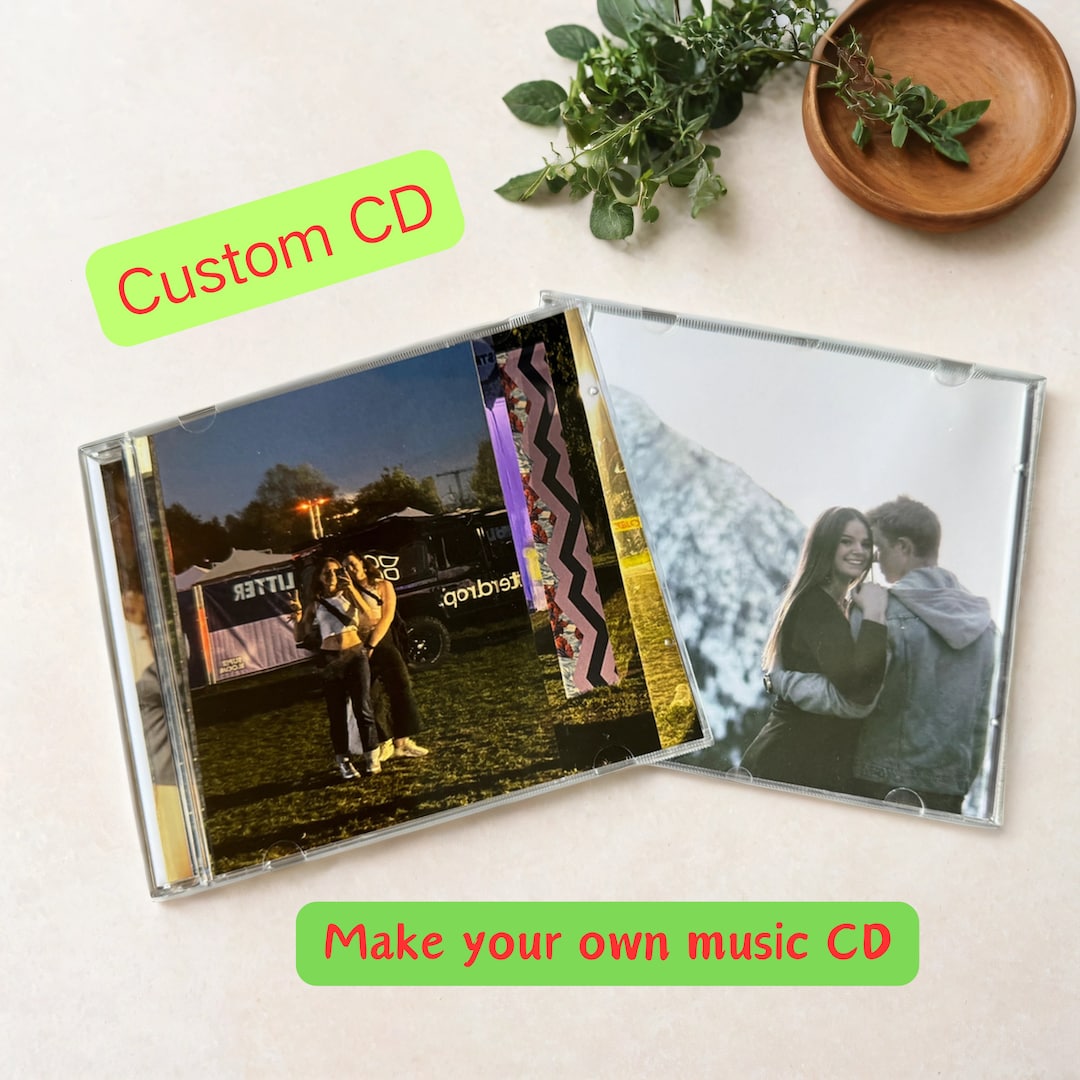 Custom CD With Jewel Case, Make Your Own Mixtape Music CD, Custom Photo ...