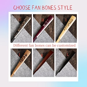 Custom Your Own Paper Fan, Custom Double Side Text and Photo, Folding ...