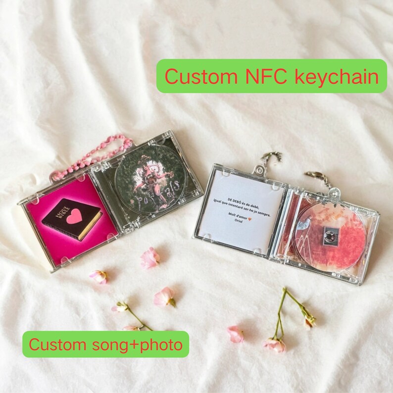 Tap to Play, Personalized Photo and Music Song Keychain With NFC ...