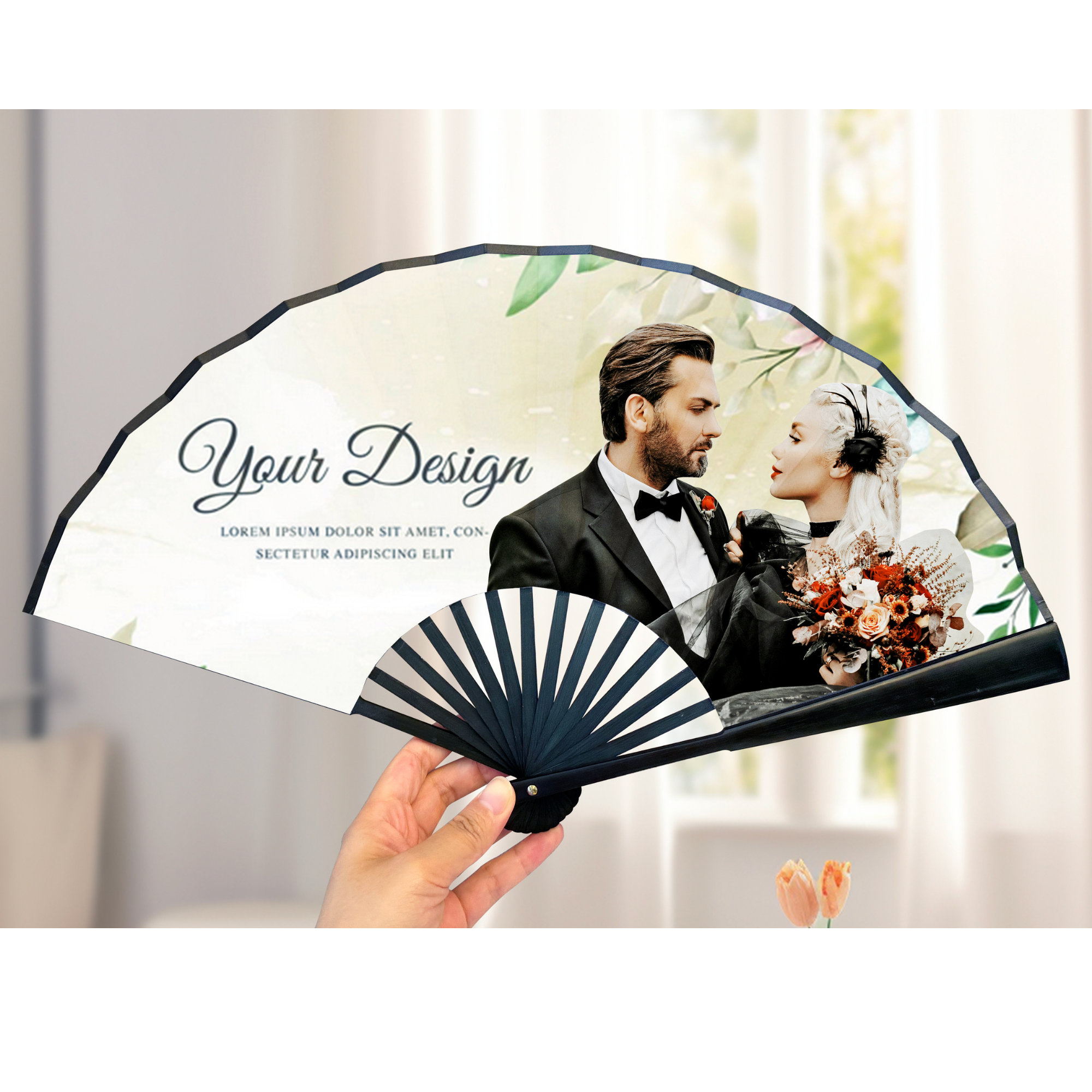 Custom Wedding Fans, Fully Custom Photo or Text, Make Your Own Wedding ...