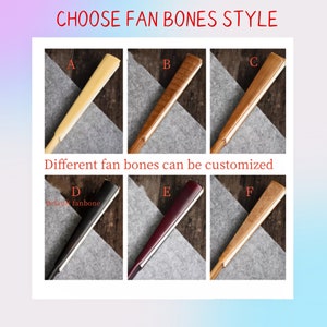 Custom Your Own Paper Fan, Custom Double Side Text and Photo, Folding ...