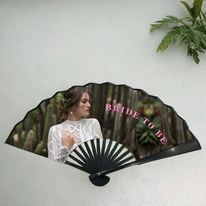 Custom Your Own Paper Fan, Custom Double Side Text and Photo, Folding ...