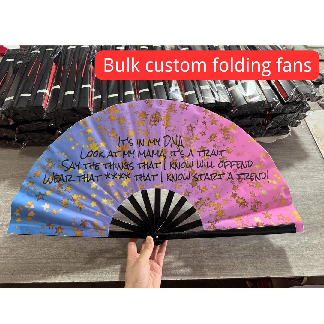 Custom Clack Fan With Bulk Price, Personalized Photo/text/logo Fan ...