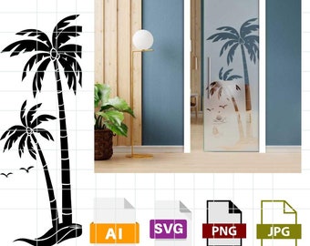 Palm Trees Instant Digital Download Svg, Png, Dxf, and Eps Files ...