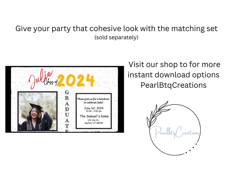 Graduation Banner | Editable Template | 72x36" Banner - Etsy UK