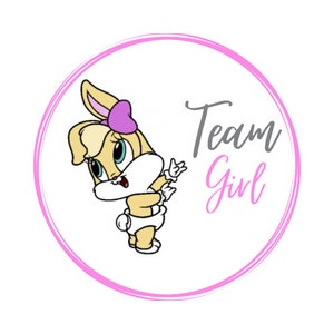 Lola and Bugs Gender Reveal Digital Pdf File - Etsy