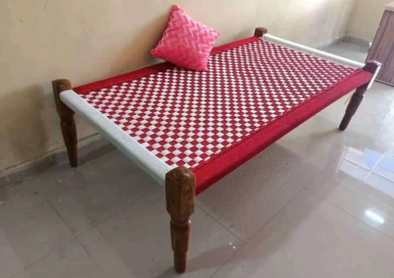Traditional Indian Bed Charpai Very Beautiful Decor Bedspread - Etsy