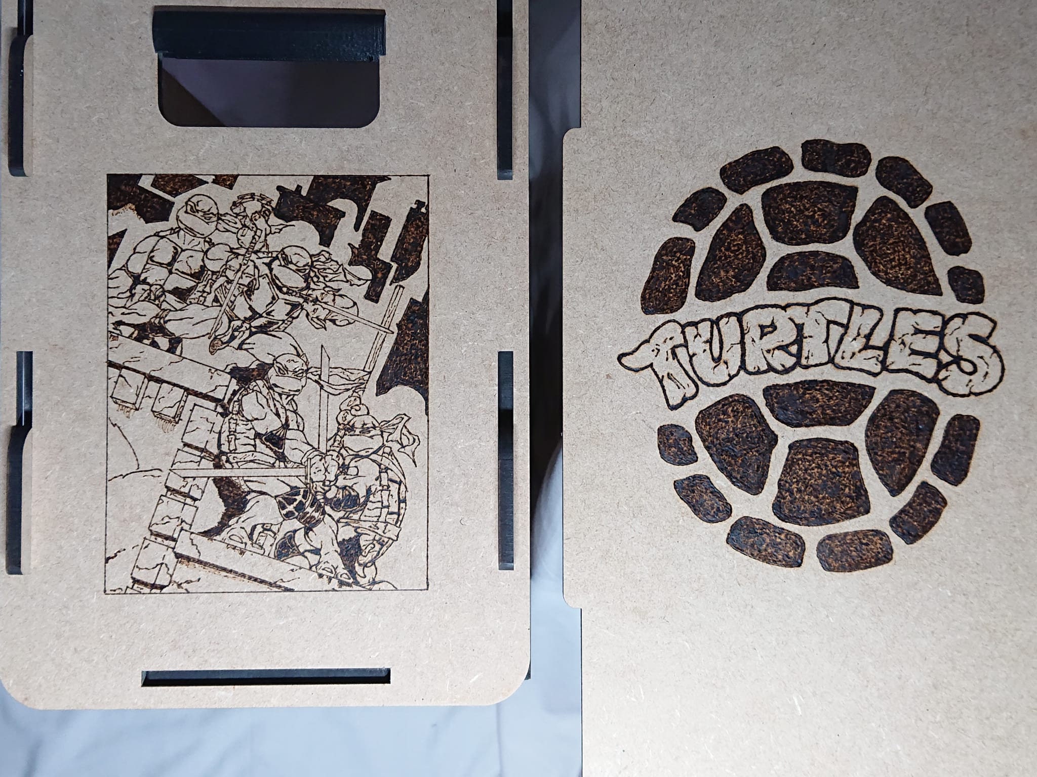 Teenage Mutant Ninja Turtles TMNT Wooden Hand-engraved Comic Book ...