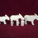 Set of 3 Chunky Standing Donkeys With Peg Doll Riders - Etsy