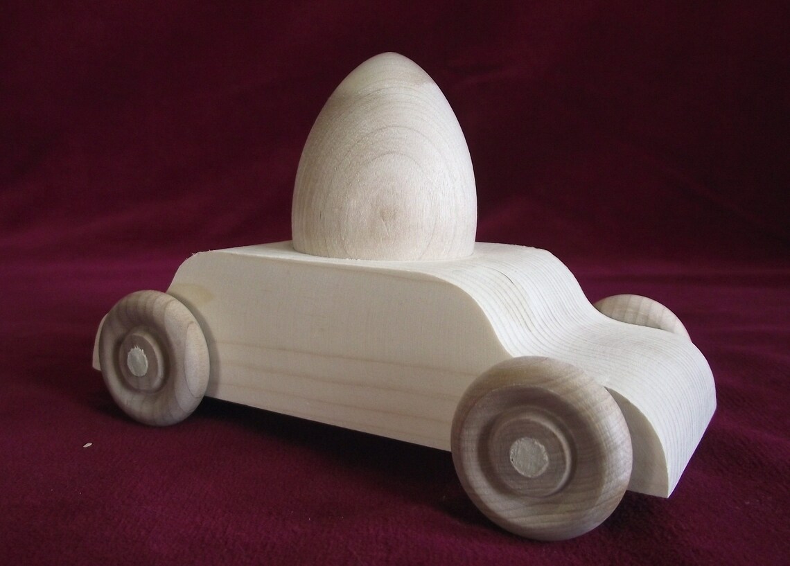The Eggmobile Unfinished Pine Vehicle for Hardwood Hen Egg | Etsy