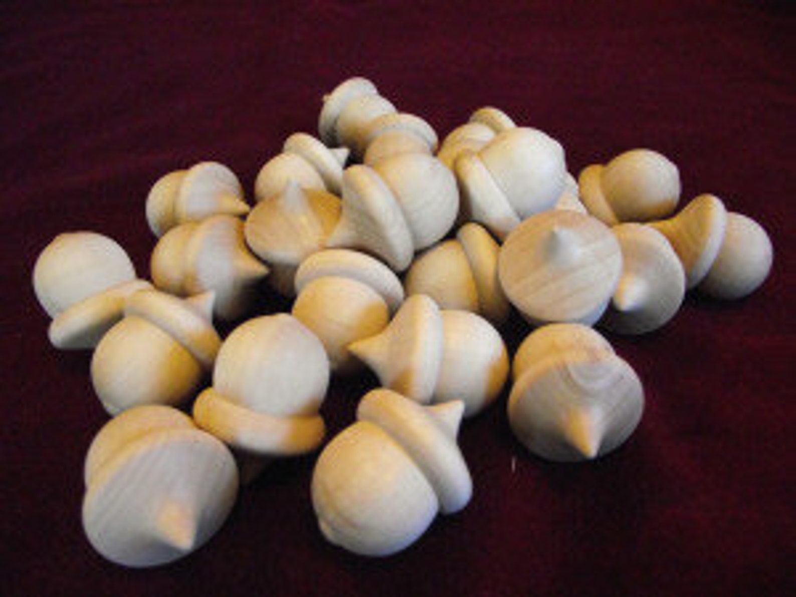 Bulk Pack of 25 Large Acorns, Unfinished Hardwood - Etsy