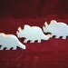Triceratops (3 Horned Face) Dino Family of Unfinished Pine Cutouts - Etsy