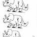 Triceratops (3 Horned Face) Dino Family of Unfinished Pine Cutouts - Etsy