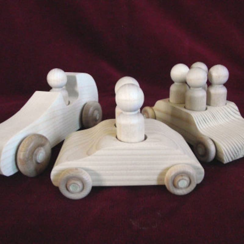 Peg People Car - Etsy