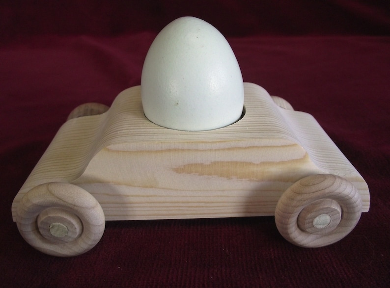 The Eggmobile, Unfinished Pine Vehicle for Hardwood Hen Egg - Etsy