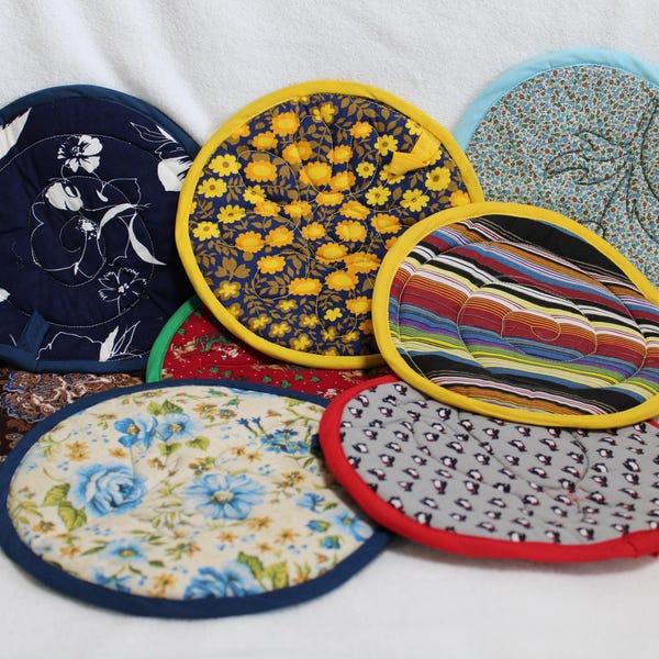 Round Potholders - Etsy