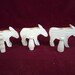 Set of 3 Chunky Standing Donkeys With Peg Doll Riders, Unfinished Pine ...