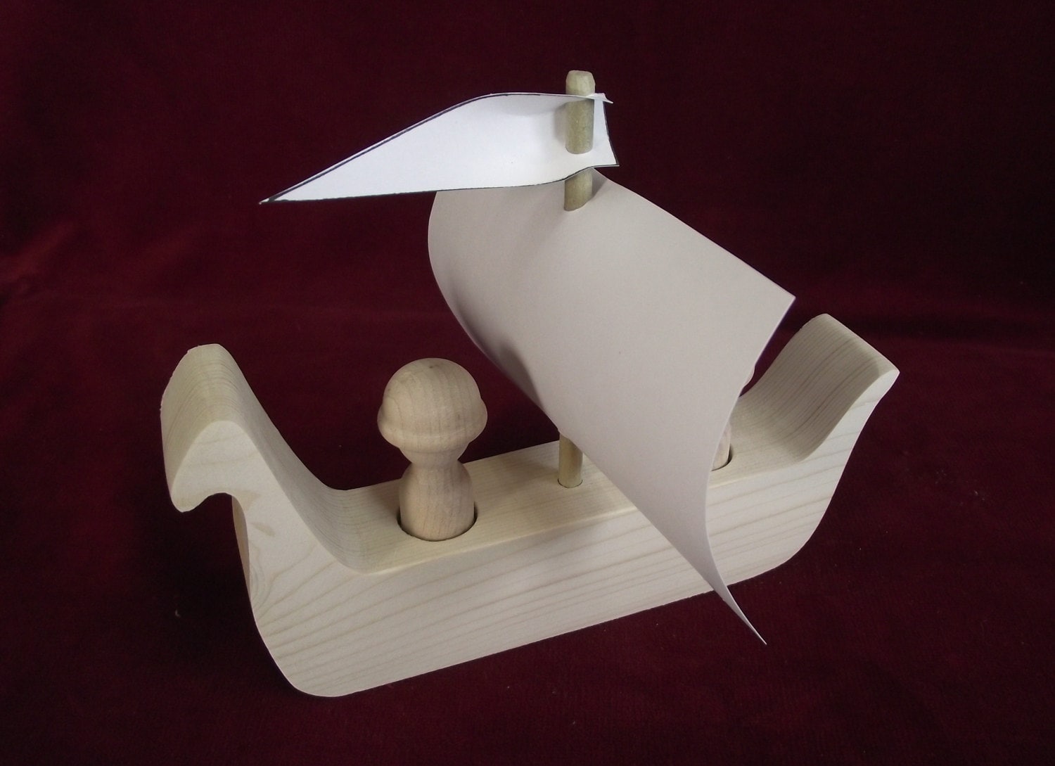 Basic Viking Ship, Unfinished Pine With Hardwood Peg Dolls - Etsy