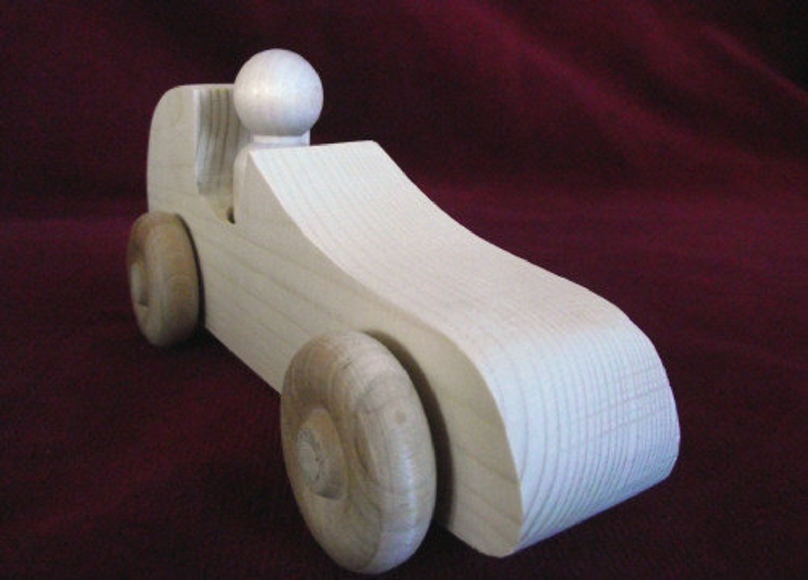 Race Car With Peg Doll Driver, Unfinished Pine and Hardwood - Etsy