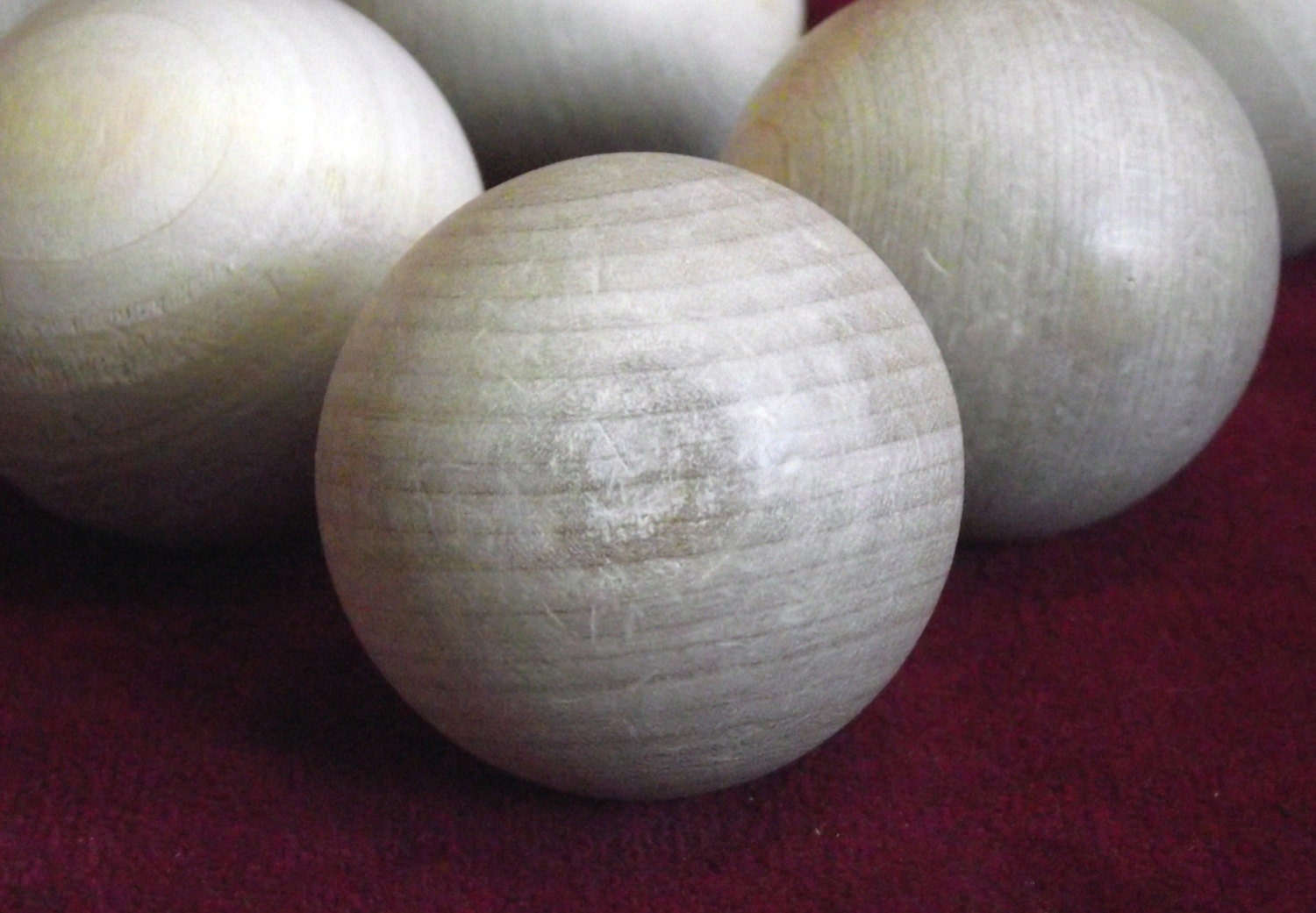 12 Balls 1-1/2 Inch Diameter Unfinished Hardwood | Etsy