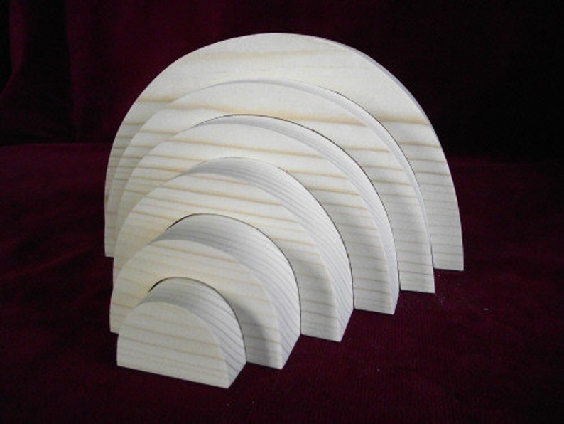 Big Stacker, Plain Rainbow, Unfinished Pine - Etsy