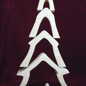 Little Chunky Stacker, Tree House Unfinished Pine - Etsy