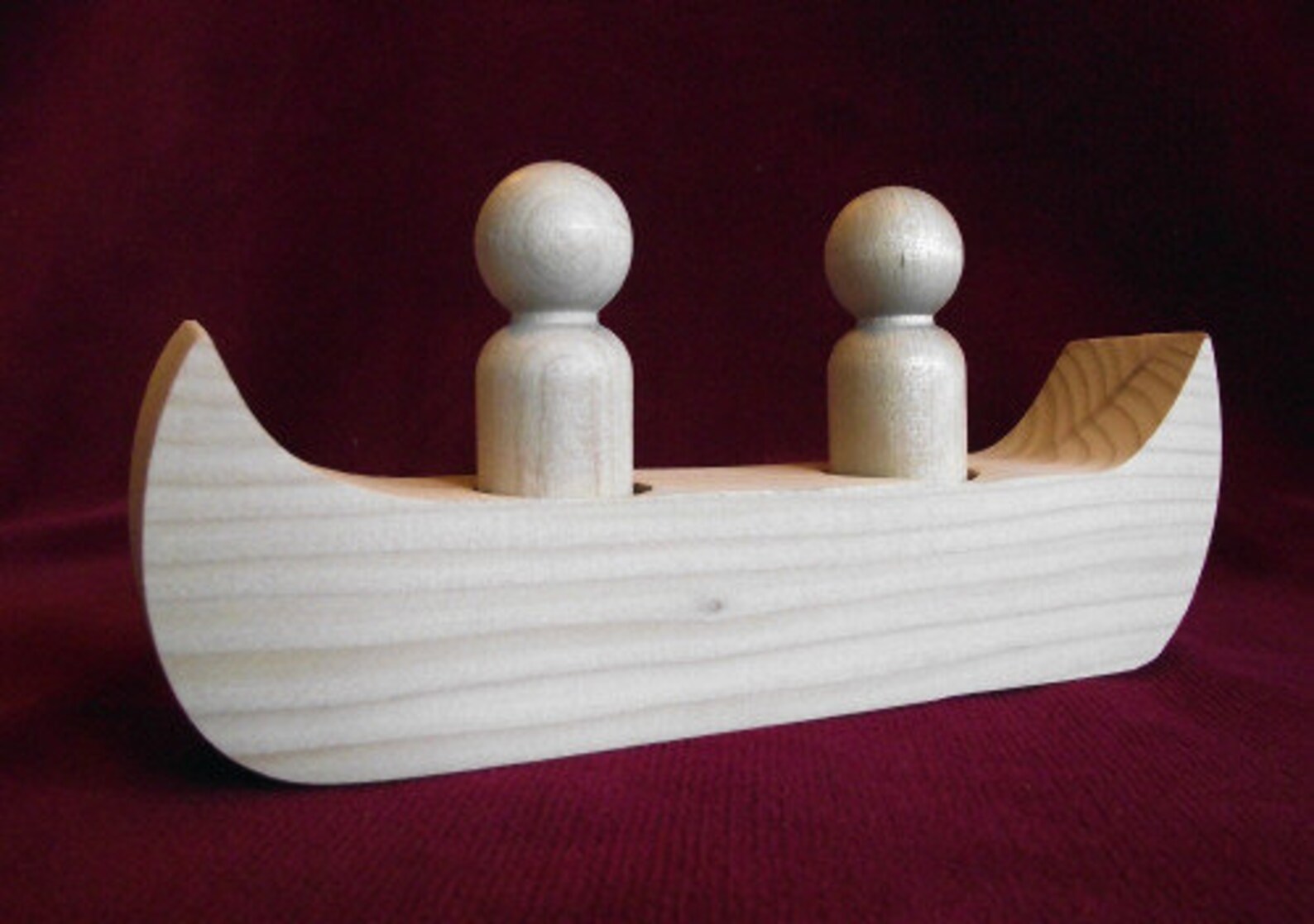 Unfinished Pine Canoe With 2 Peg Dolls - Etsy