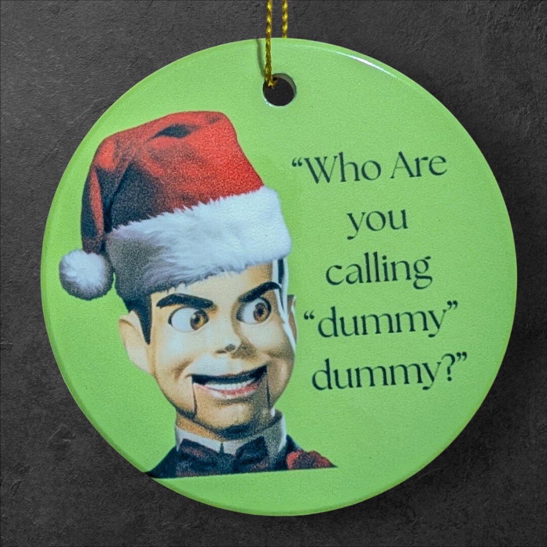 Slappy Ornament, Funny Horror Christmas Tree Decoration - Etsy