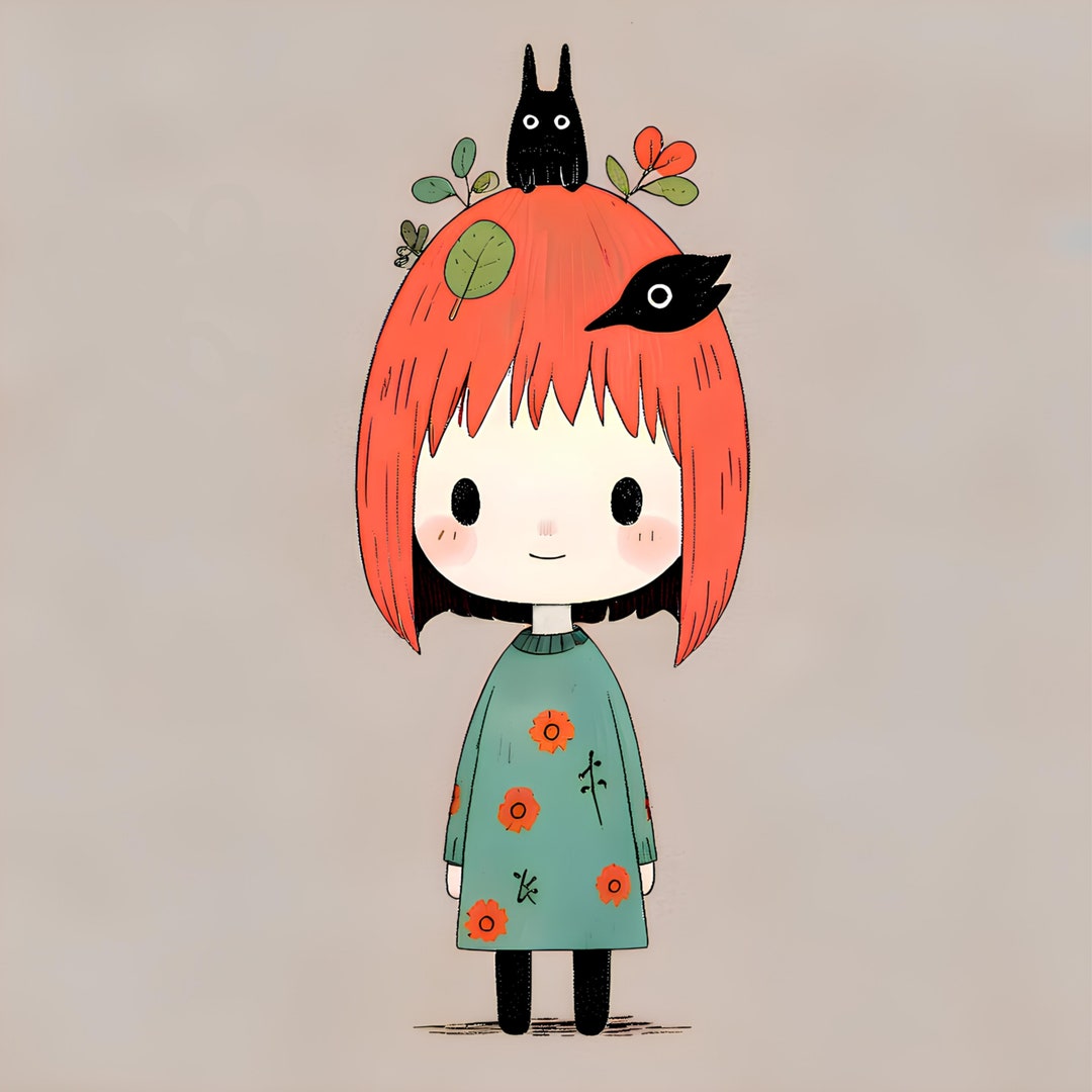 3 Cute Girl Posters - Perfect for Room Décor & Gifts - Etsy