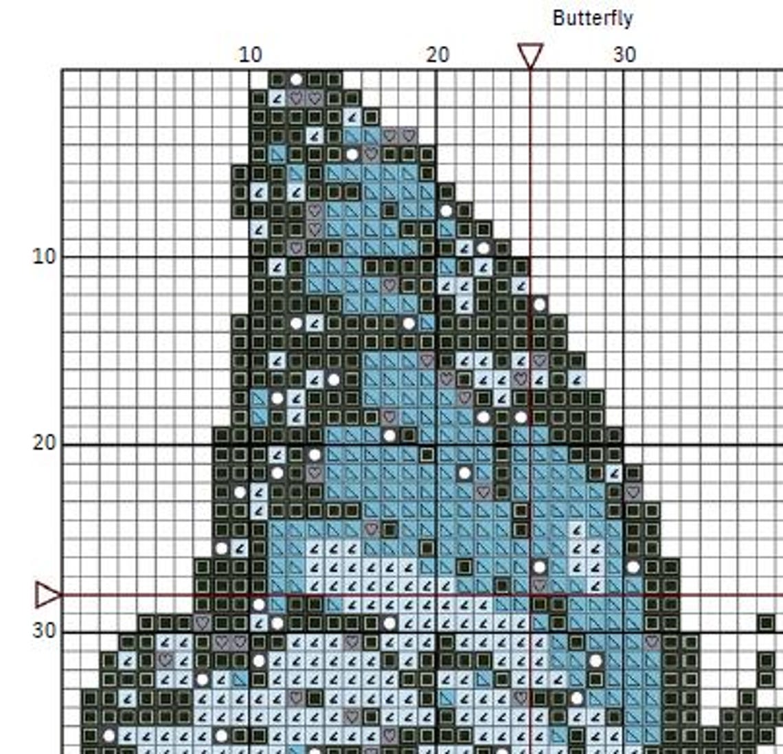 Butterfly - Cross Stitch Pattern (digital Download) - Etsy