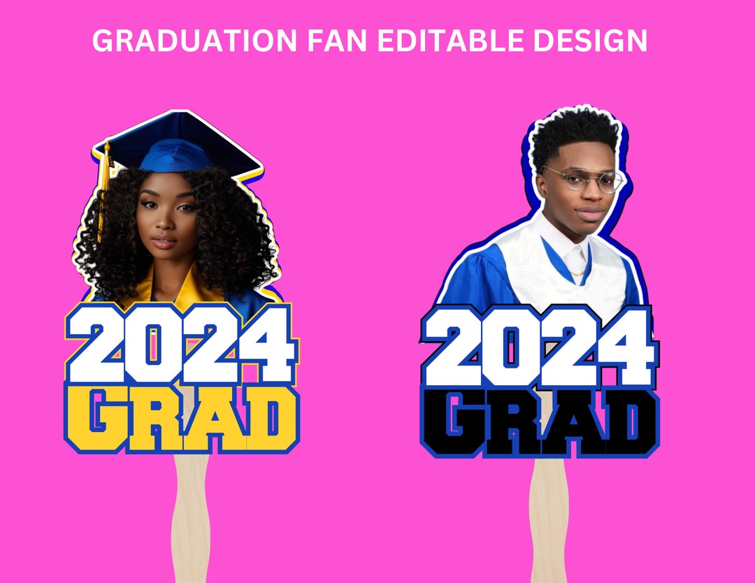 Editable Grad Big Head Fan CANVA ONLY - Etsy