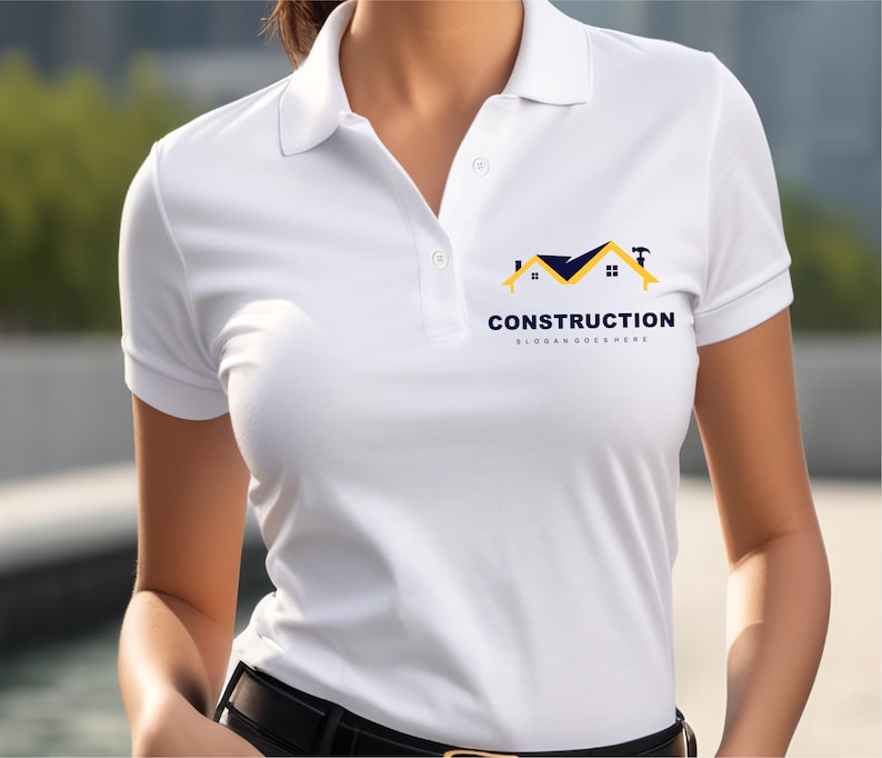 Custom Construction Logo Polo Shirt: Business Workwear Tee - Etsy