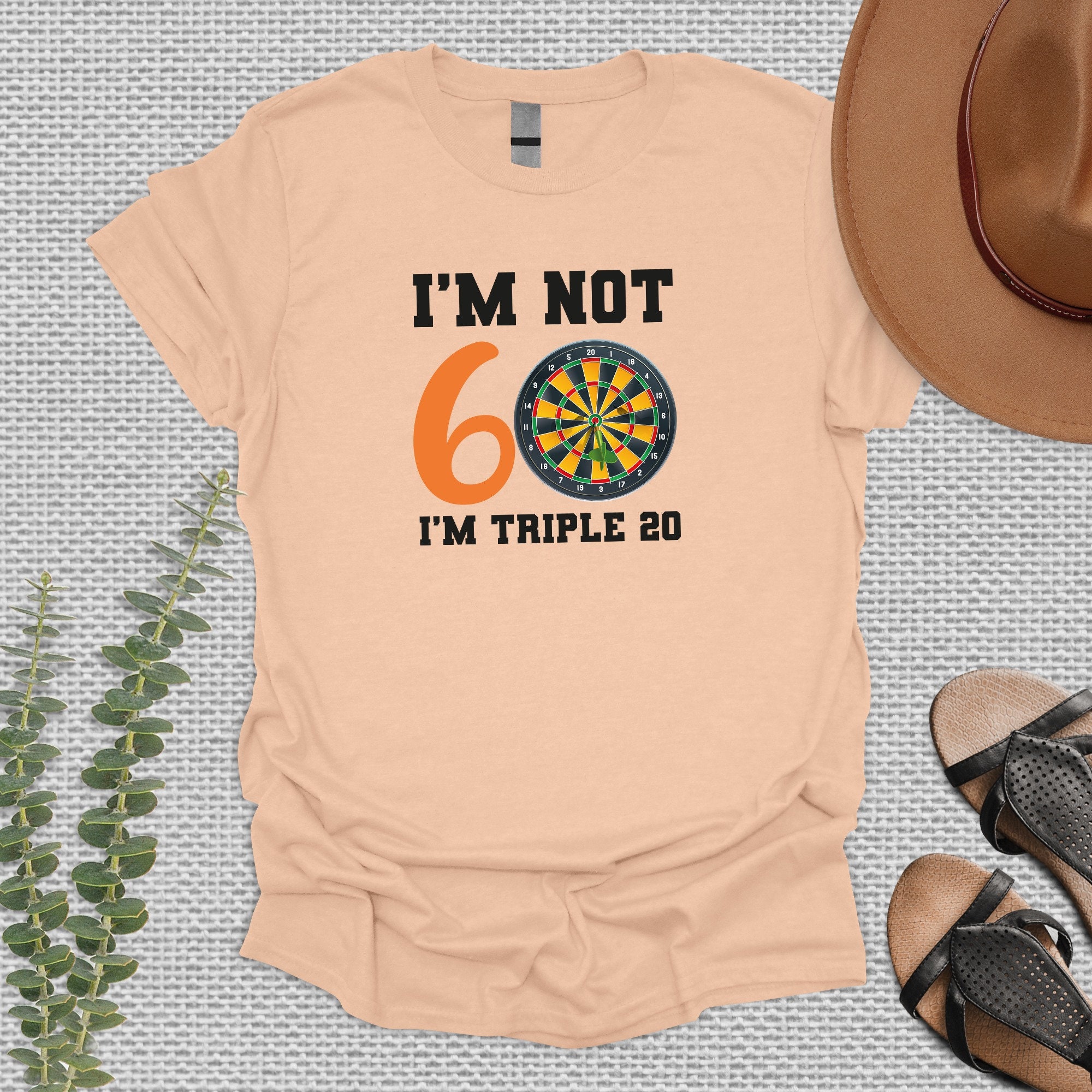 60th Birthday T-shirt, Funny Triple 20 Darts T-shirt, Funny Mens Birthday Sweatshirt, 60 and ...
