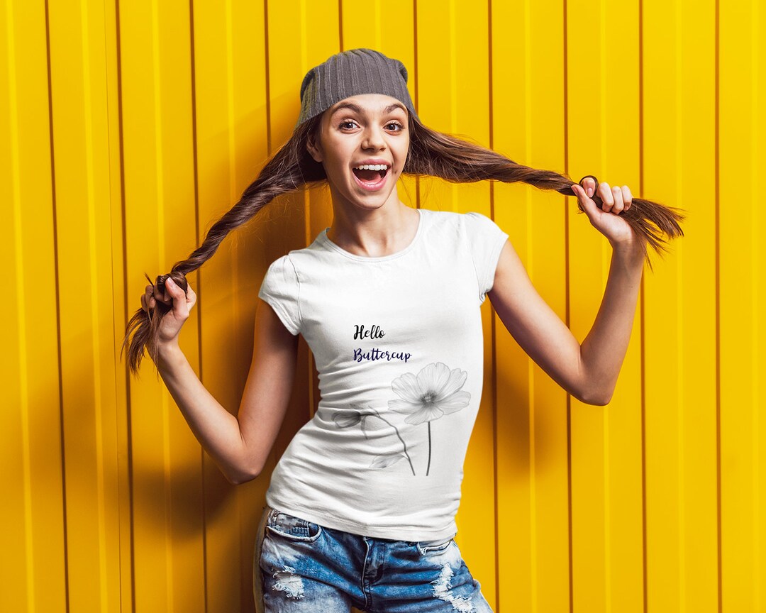 Hello Buttercup Kids Tee | Wonderful Buttercup Flower Design T-shirt ...