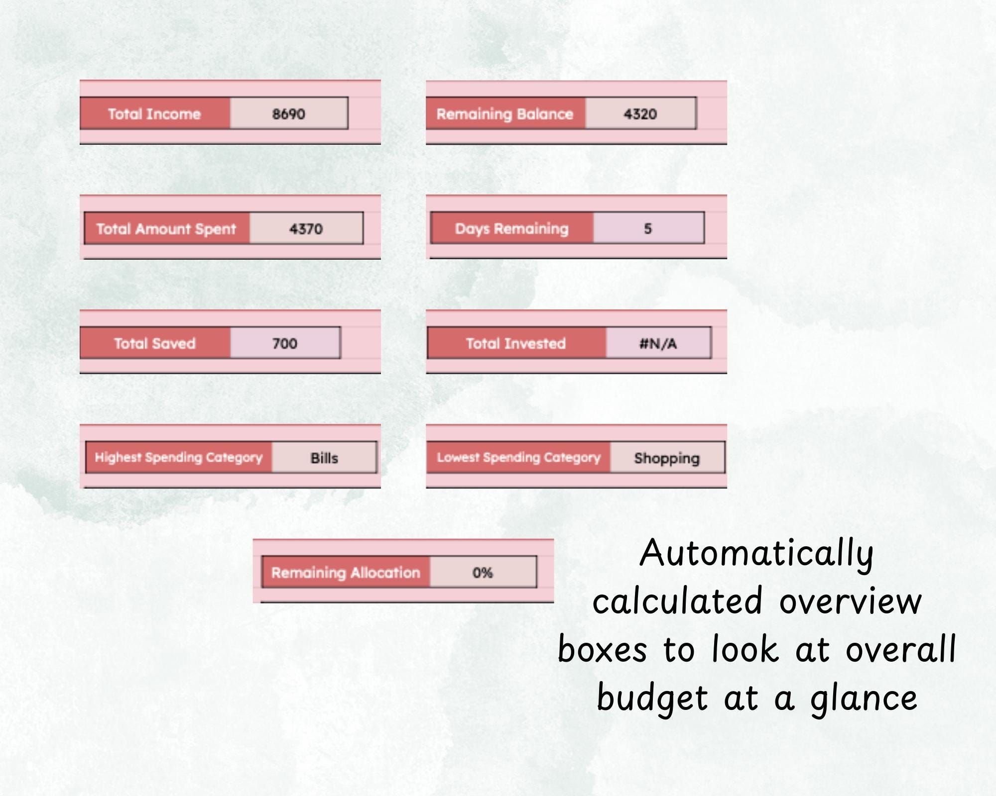Monthly Budget Planner | Automated Finance Tracker | Google Sheets - Etsy