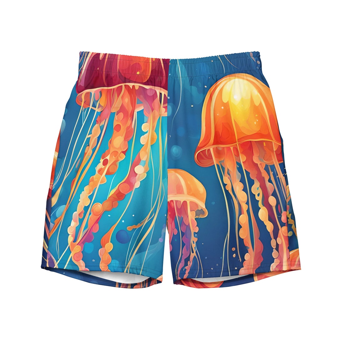 Jellyfish Summer Splash Men's Swim Trunks - Etsy